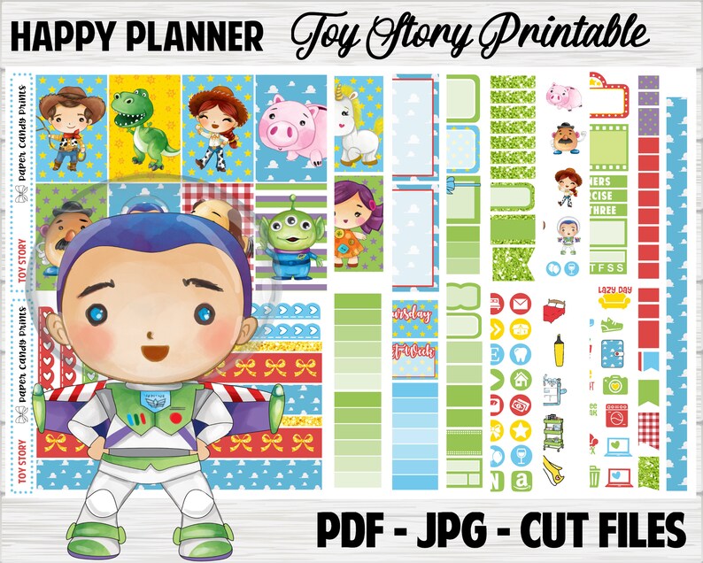 Toy Story HAPPY PLANNER Classic Printable Planner Stickers - Etsy