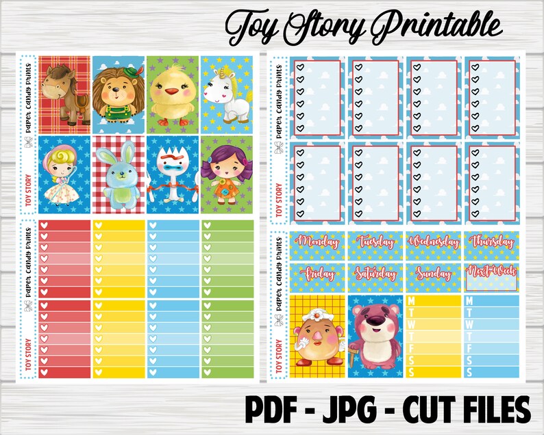 Toy Story HAPPY PLANNER Classic Printable Planner Stickers - Etsy
