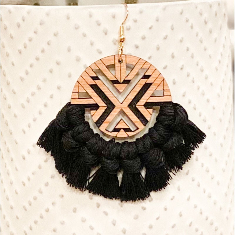 Macrame Earrings - Etsy