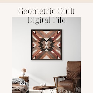 Geometric Quilt 1 Digital File- Patterns for Glowforge and Other Lasers ...