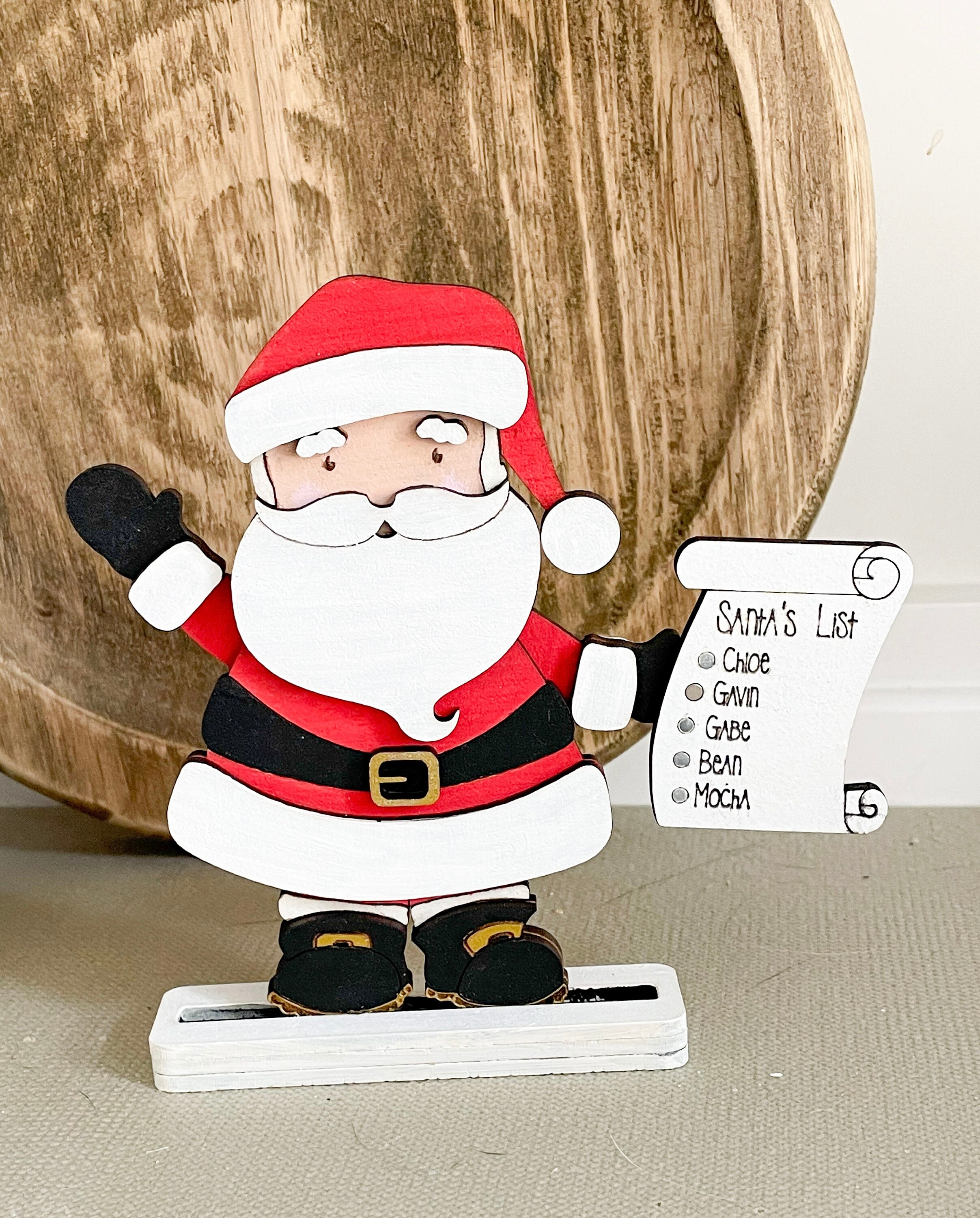 Moveable Santa Digital File, File for Laser, Christmas Decor File ...