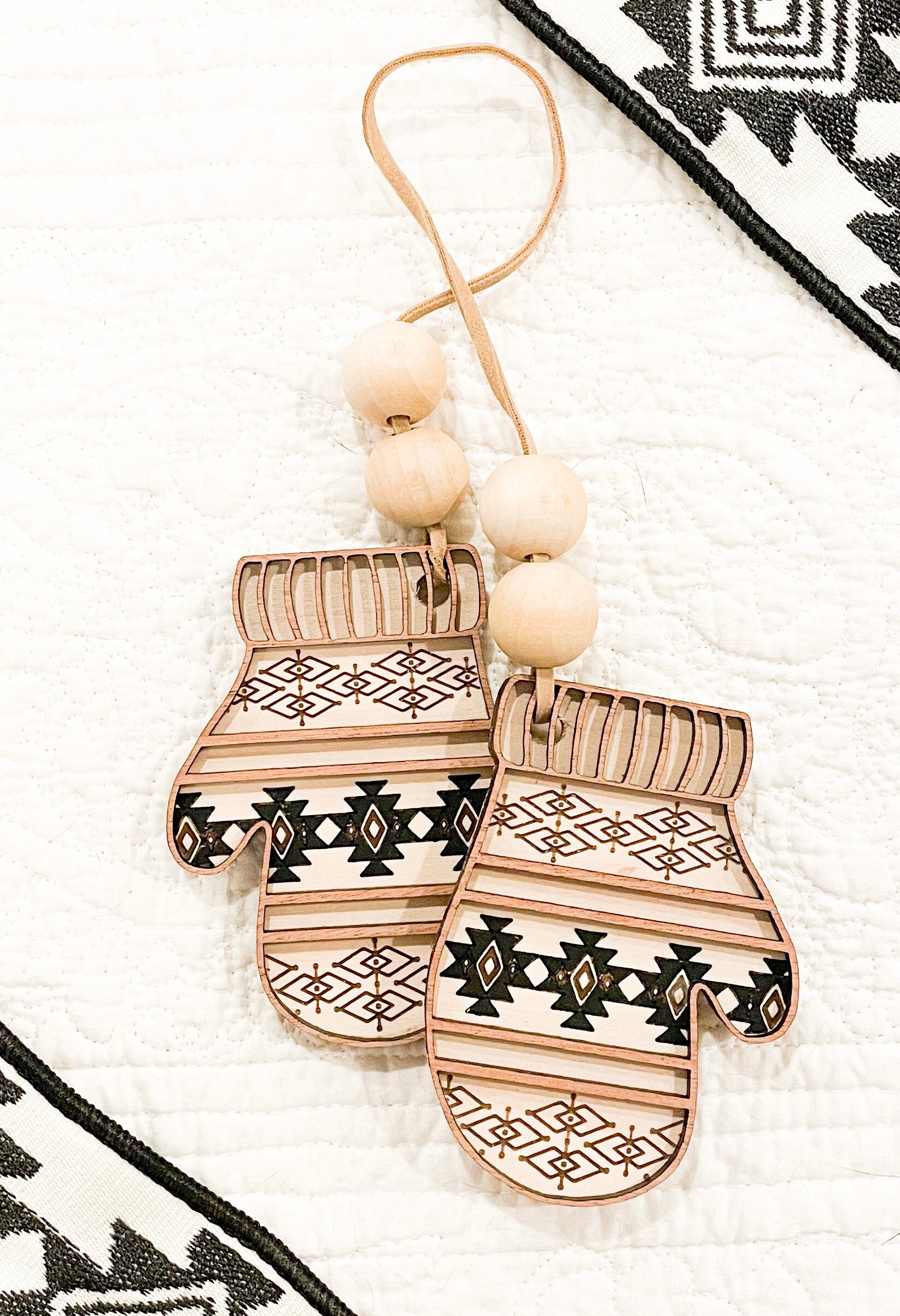 Boho Mittens Ornament Digital File, File for Laser Cut Ornaments ...