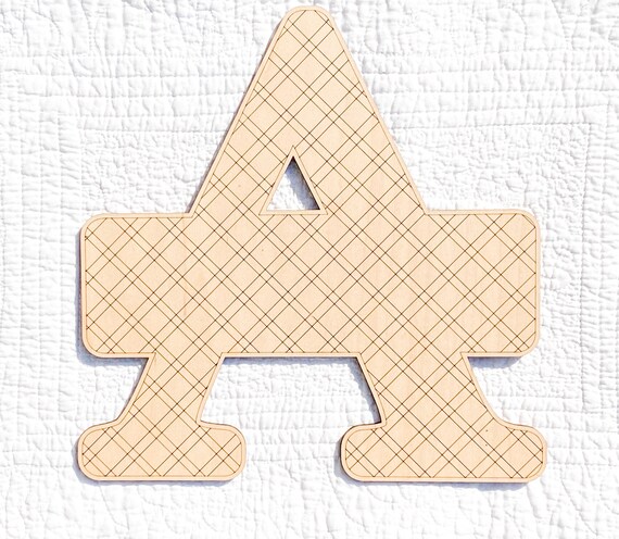 Plaid Split Letter Sign Backer Sign SVG Pattern for | Etsy