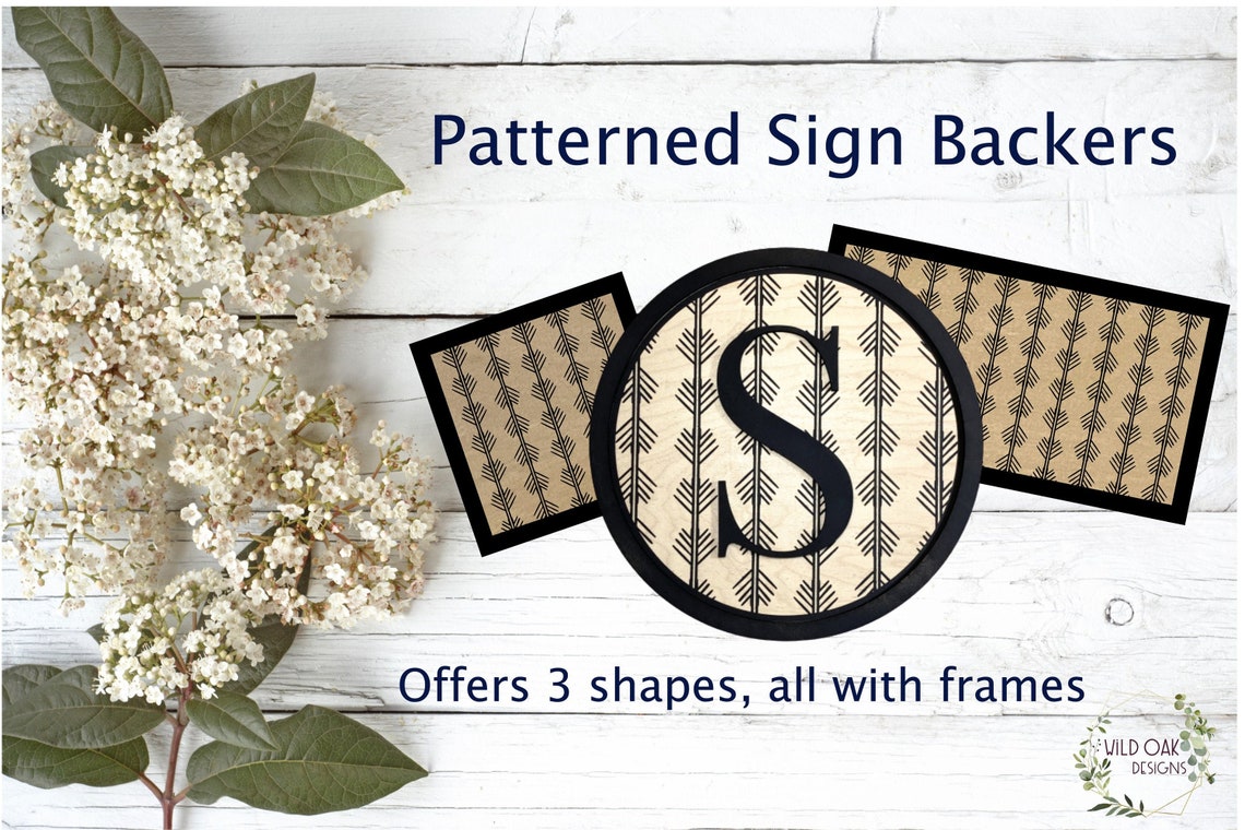Pattern Sign Background Sign SVG Pattern for Glowforge | Etsy
