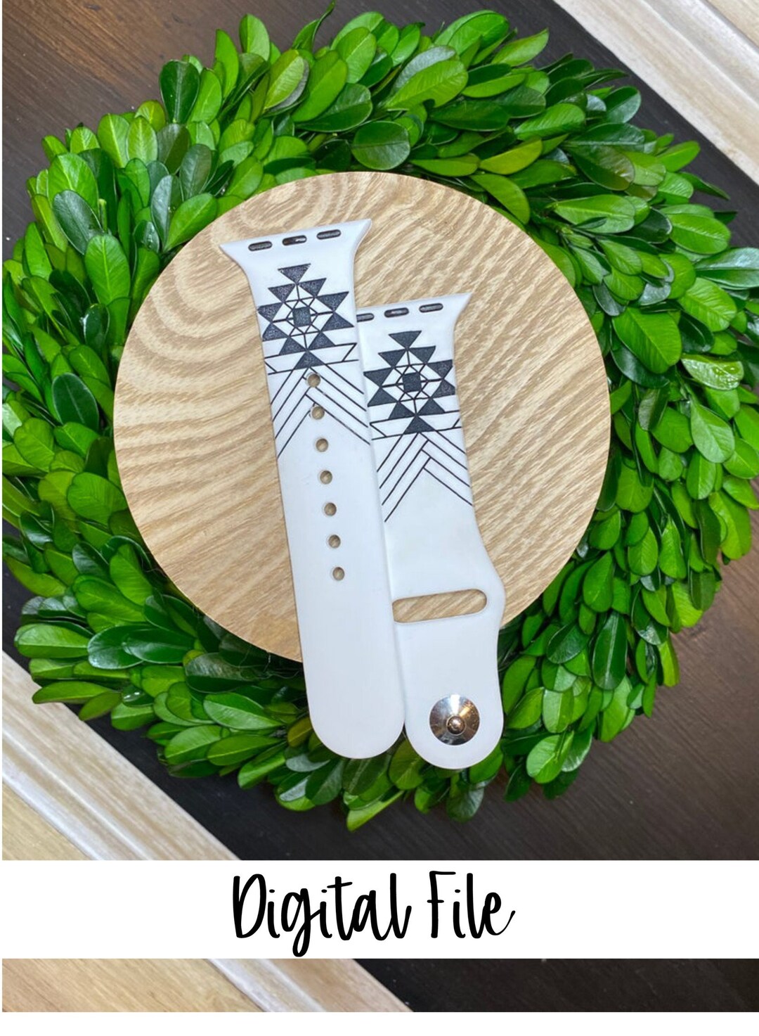 Boho Watchband File, Digital File, Watch Band, Engraved Watchbands ...