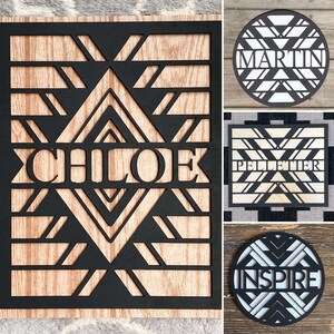 Full Set of Boho Name Sign Digital Files, Name Signs, Personalized ...