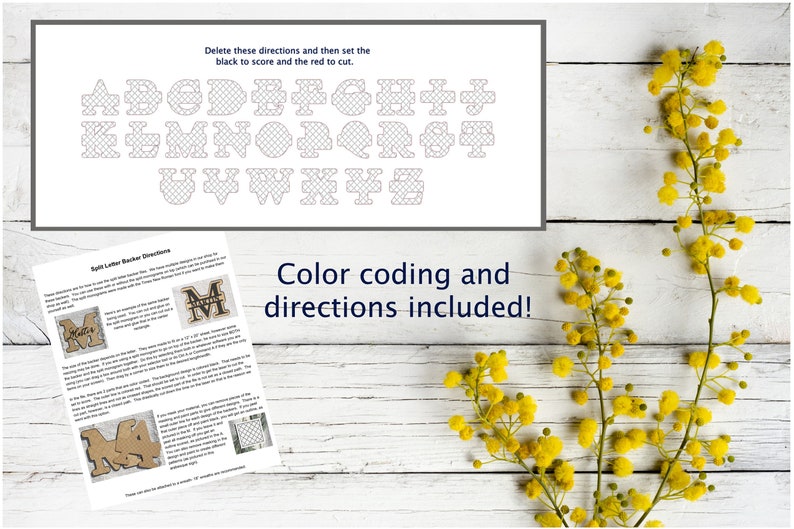 Arabesque Split Letter Sign Backer Sign SVG Pattern for - Etsy