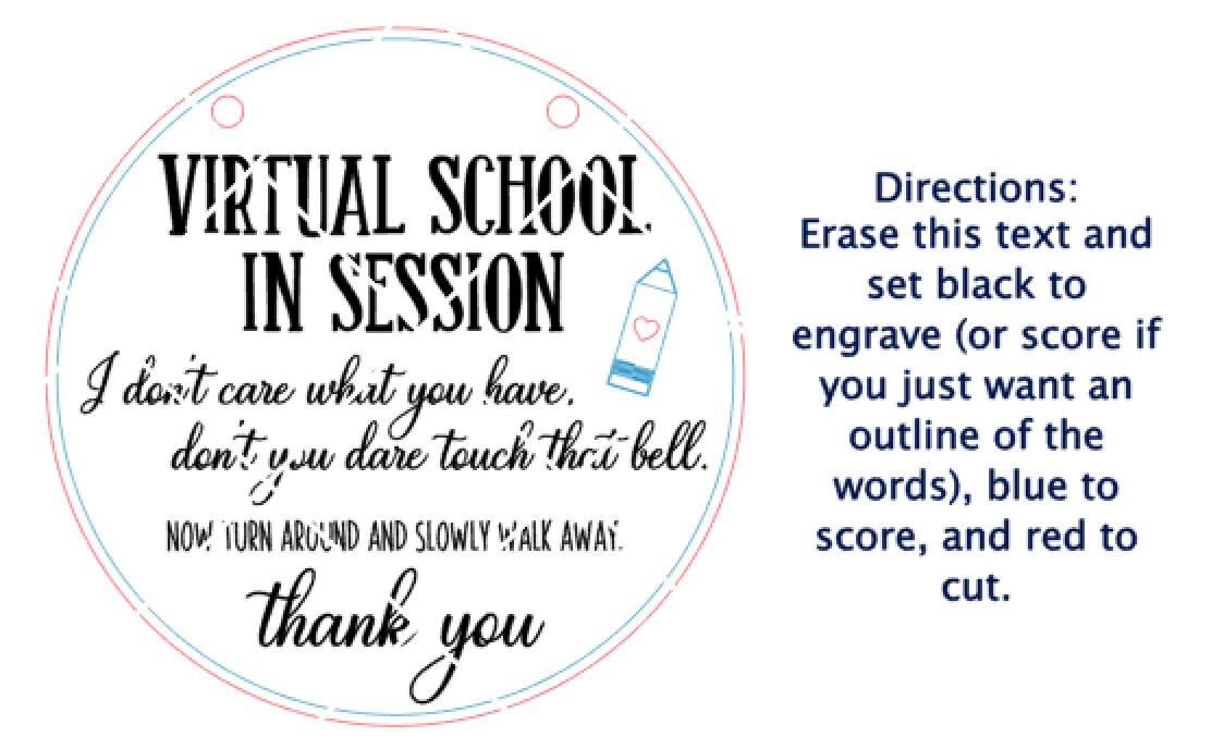 Virtual School Sign SVG, Digital Learning File, Online Learning, School ...
