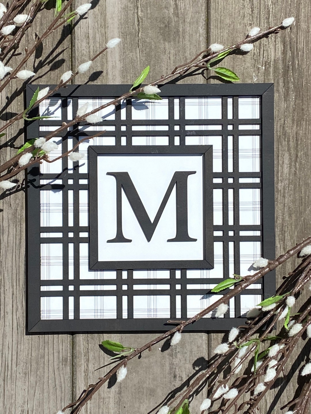 Plaid Sign Digital File, File for Glowforge, Laser Digital File - Etsy