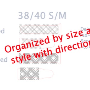 Scored and Engraved Plaid Watchband File, Digital File, Watch Band ...