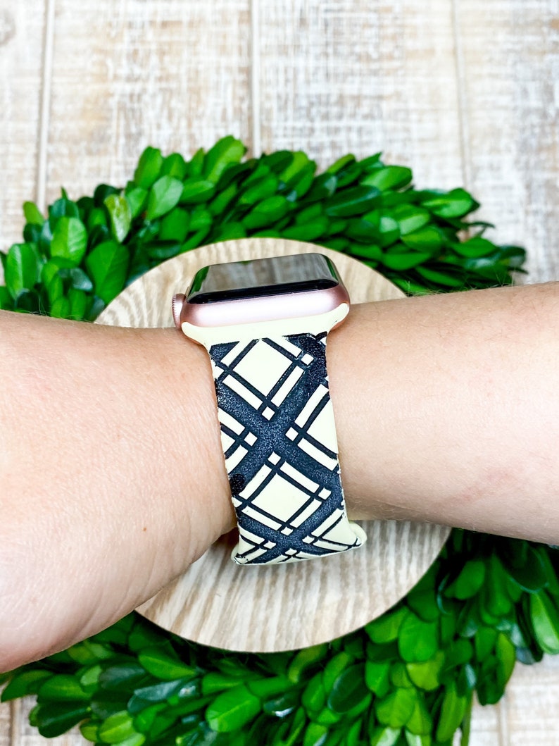 Scored and Engraved Plaid Watchband File, Digital File, Watch Band ...