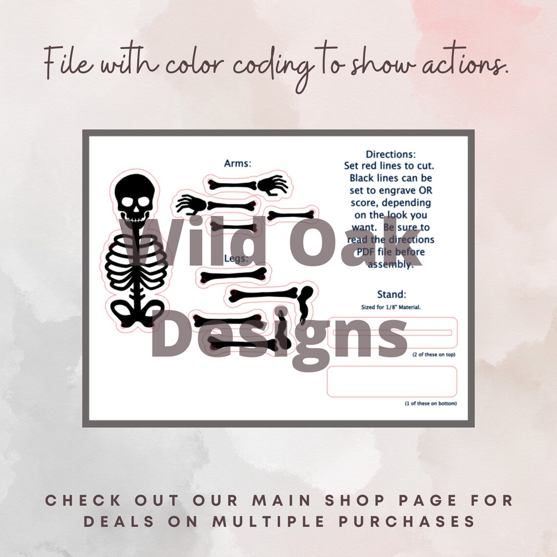 Moveable Skeleton Digital File File for Laser Halloween - Etsy