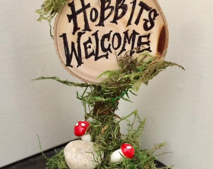 The Lord of the Rings Sign, Hobbit Door, Fairy Door, Wedding Decor ...