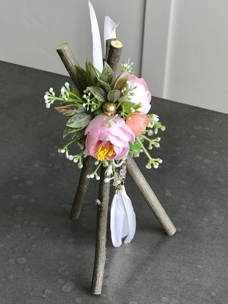 Flower Dreamcatcher Tee Pee Cake Topper 6"x4" - Etsy