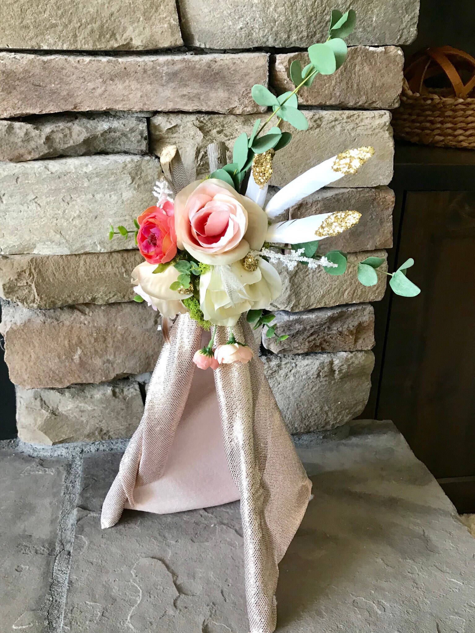 Boho Tee Pee Centerpiece Pow Wow Weddding Baby Shower Wild | Etsy