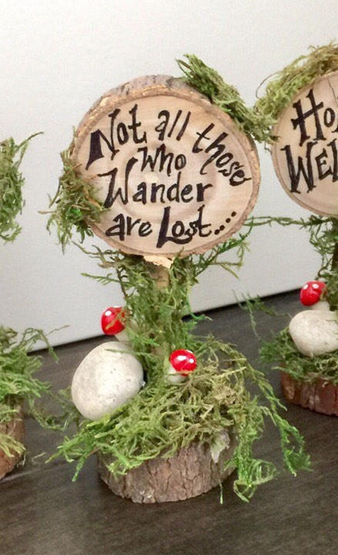 Hobbit Sign Door, Fairy Door, Wedding Decor, Garden Fairy Decor, Hobbit ...