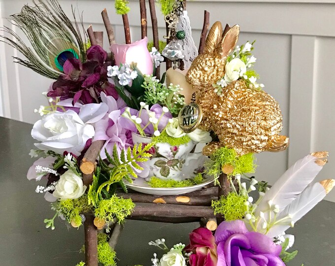 Boho Rabbit Tea Party Centerpiece, Baby Shower, Garden Party ...