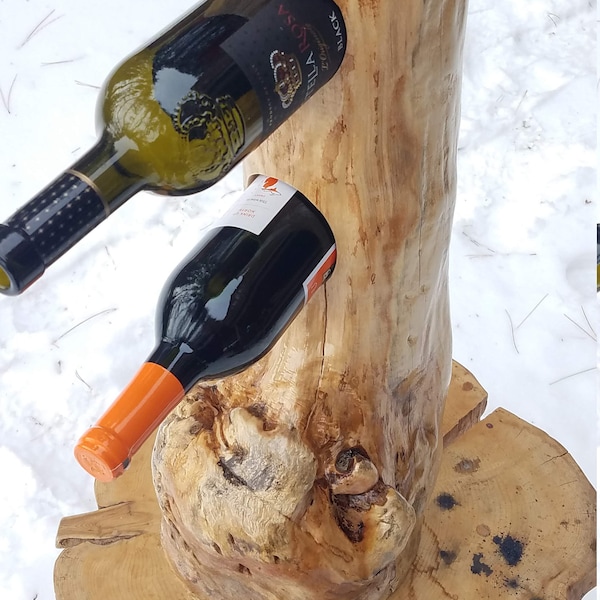 Log Wine Rack - Etsy