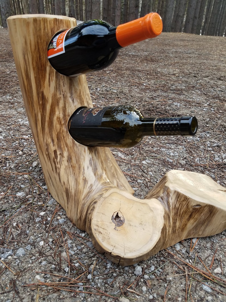 Live Edge Maple Wine Rack - Etsy