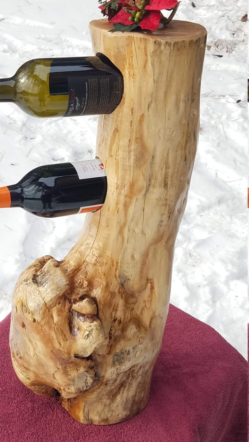 Live Edge Burled Wine Rack - Etsy