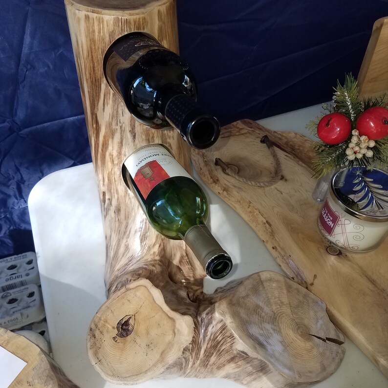 Live Edge Maple Wine Rack - Etsy