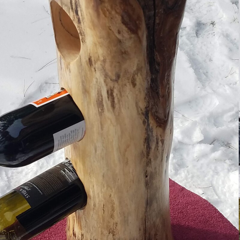 Log Wine Rack - Etsy