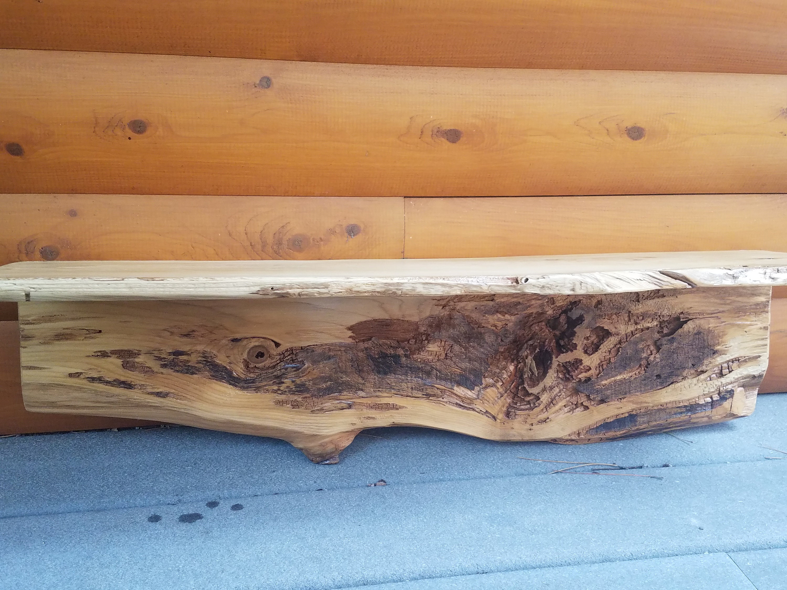 Live Edge Destructed Shelf - Etsy