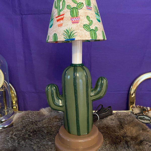 Metal Saguaro Cactus Lamp - Etsy