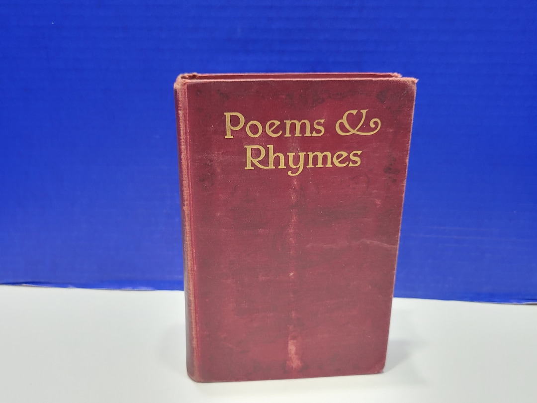 1907 Vintage Poems and Rhymes Hardcover Red Book - Etsy