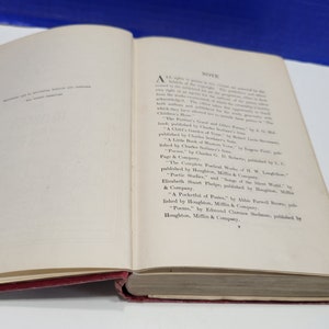 1907 Vintage Poems and Rhymes Hardcover Red Book - Etsy