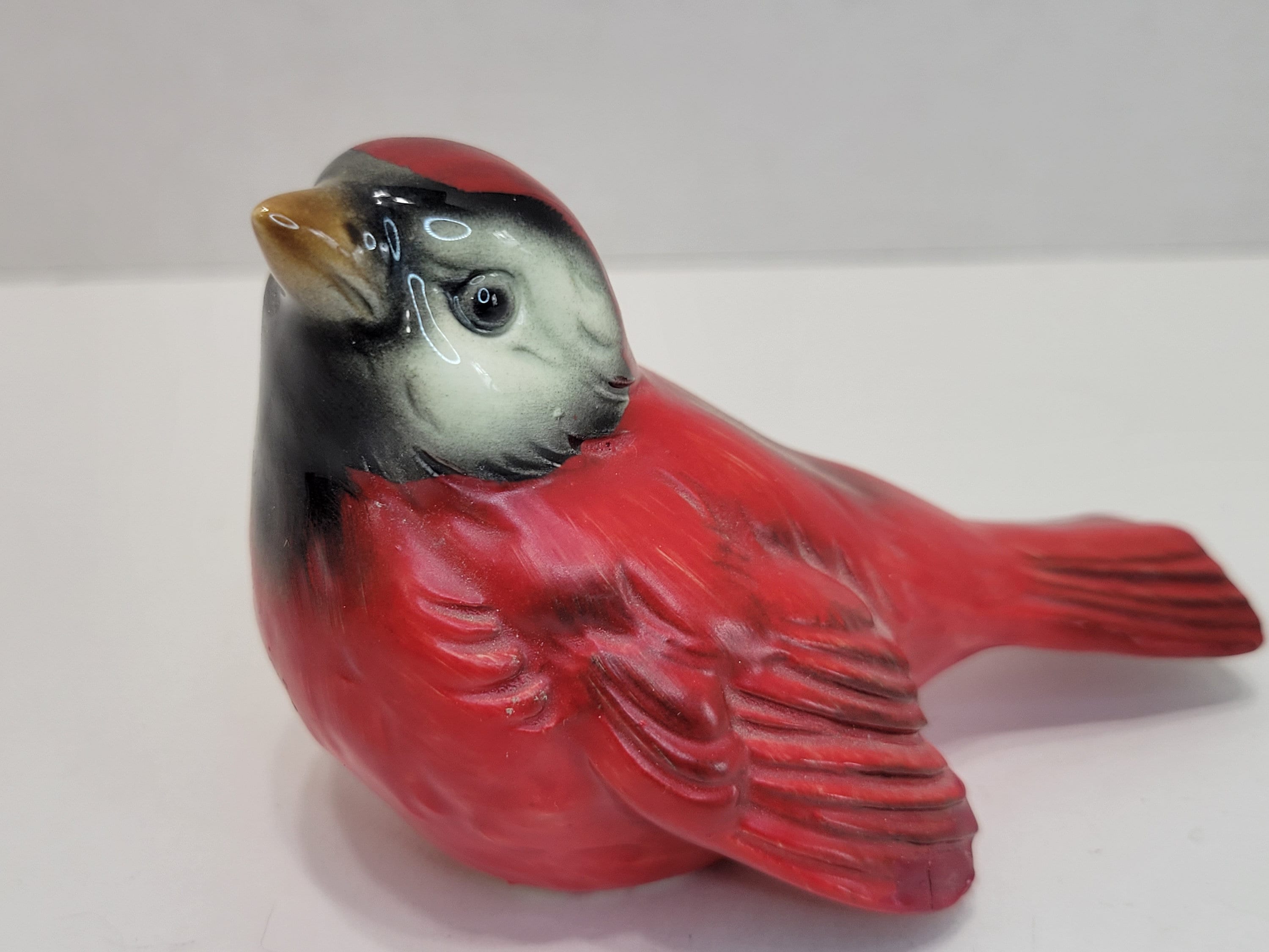 Vintage Goebel Red Cardinal Bird Figurine
