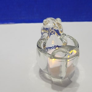 Vintage Avon Glass Squirrel Tea Light Candle Holder - Etsy