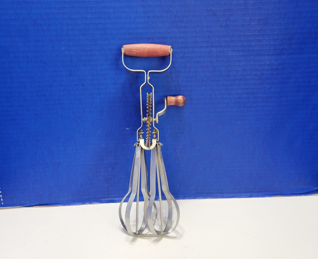 Vintage Rotary Egg Beater Hand Crank Mixer - Etsy