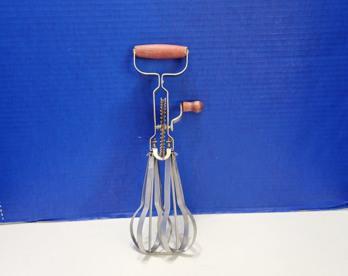 Vintage Rotary Egg Beater Hand Crank Mixer - Etsy
