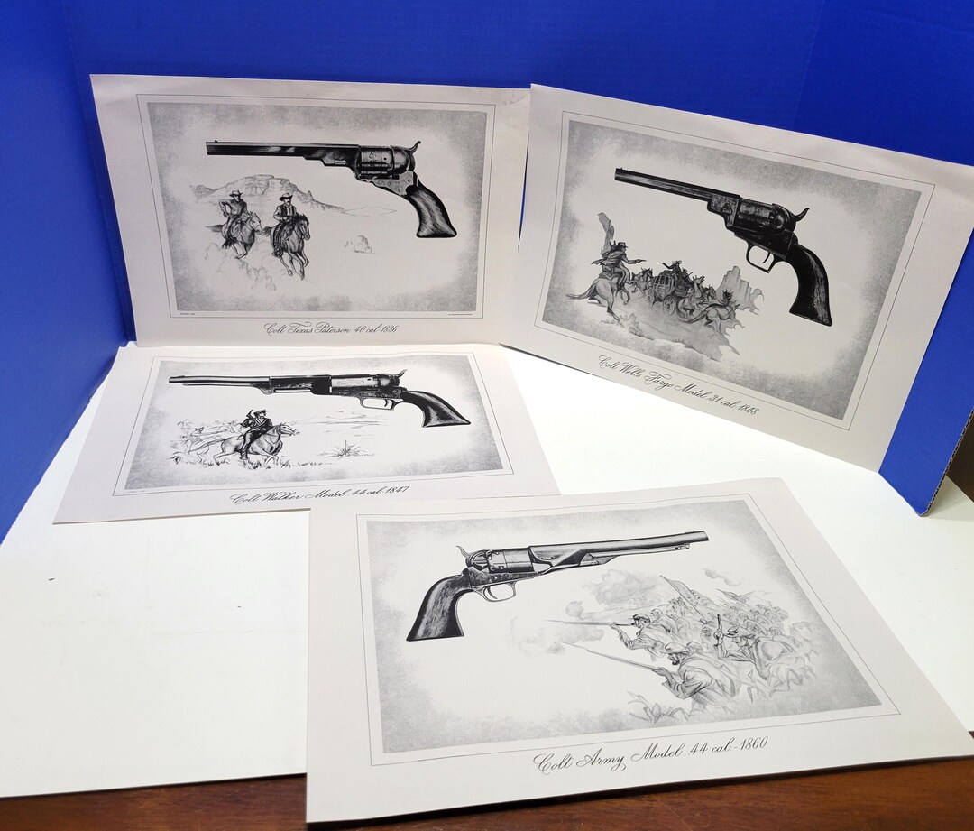 Vintage American Heirloom Colt Historical Prints Complete Set - Etsy