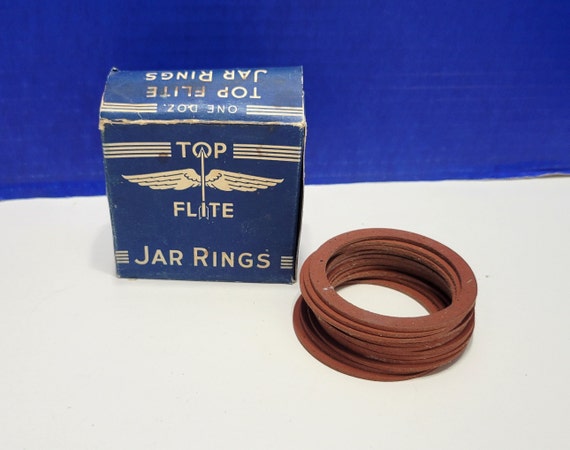 Vintage Top Elite Seal Rubber Jar Rings in Box With 12 Rings - Etsy