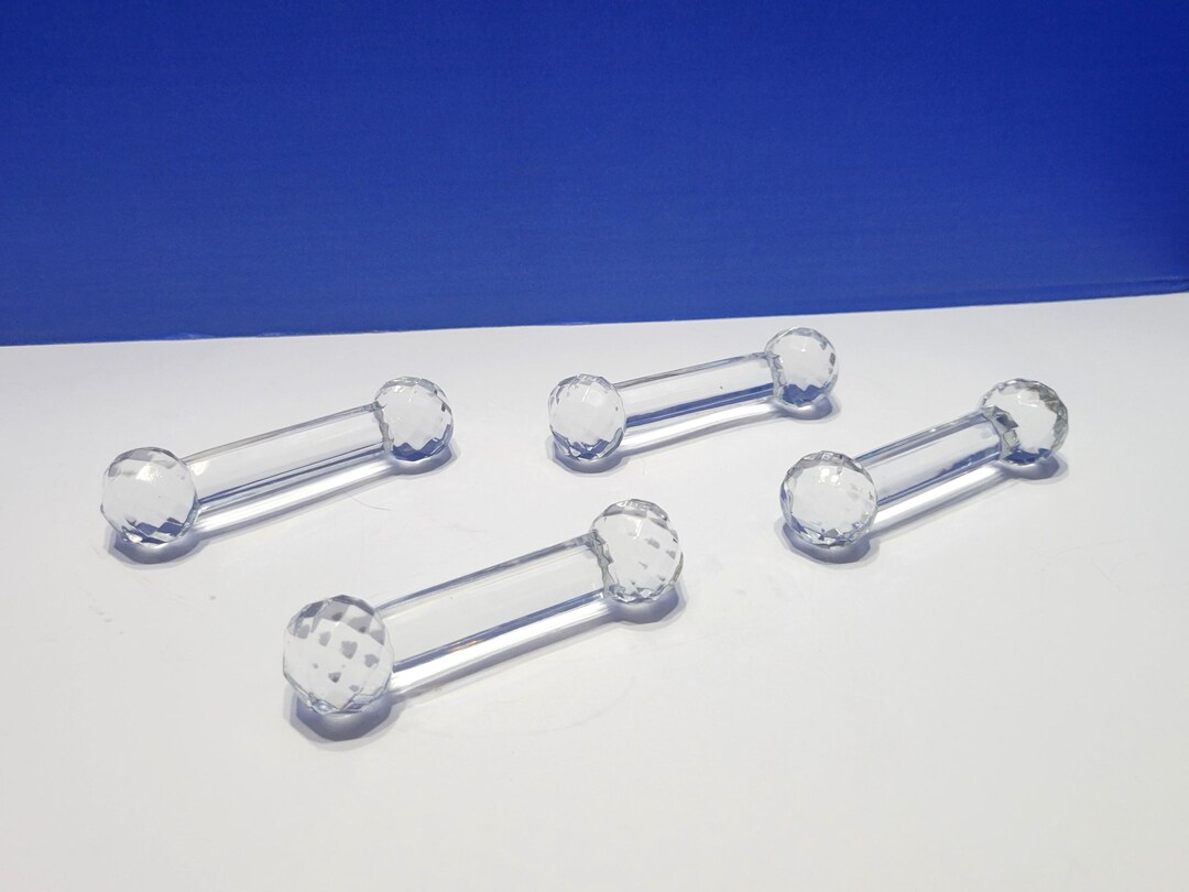 Vintage Crystal Knife Rests Lot of 4 - Etsy