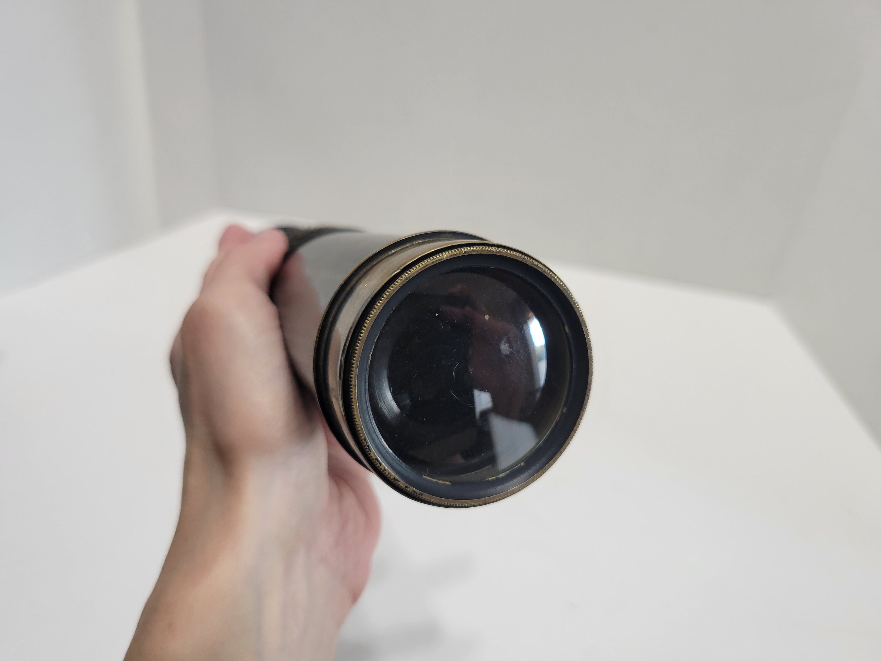 Vintage Black Metal Telescope Long Nautical Scope Made in France