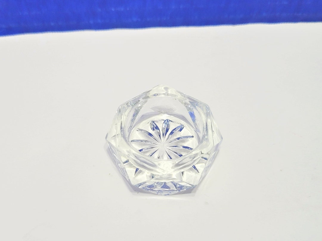 Vintage Cut Crystal Salt Dip Salt Cellar - Etsy