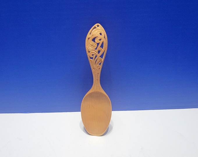Vintage Norwegian Carved Wooden Spoon Scandinavian Folk Art - Etsy