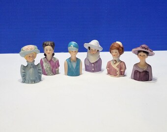 Vintage Avon Ladies of Fashion Ceramic Thimbles 1980s Set of 3 - Etsy