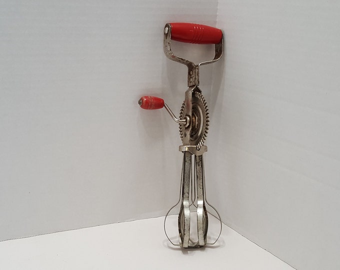 Vintage Rotary Egg Beater Hand Crank Mixer - Etsy