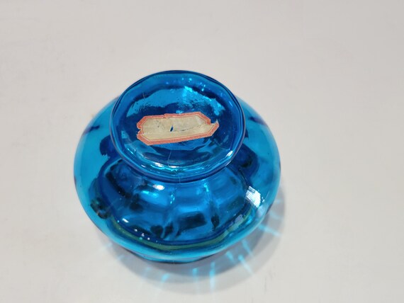 Antique Cobalt Blue Jewelry Box Depression Glass Flor… - Gem