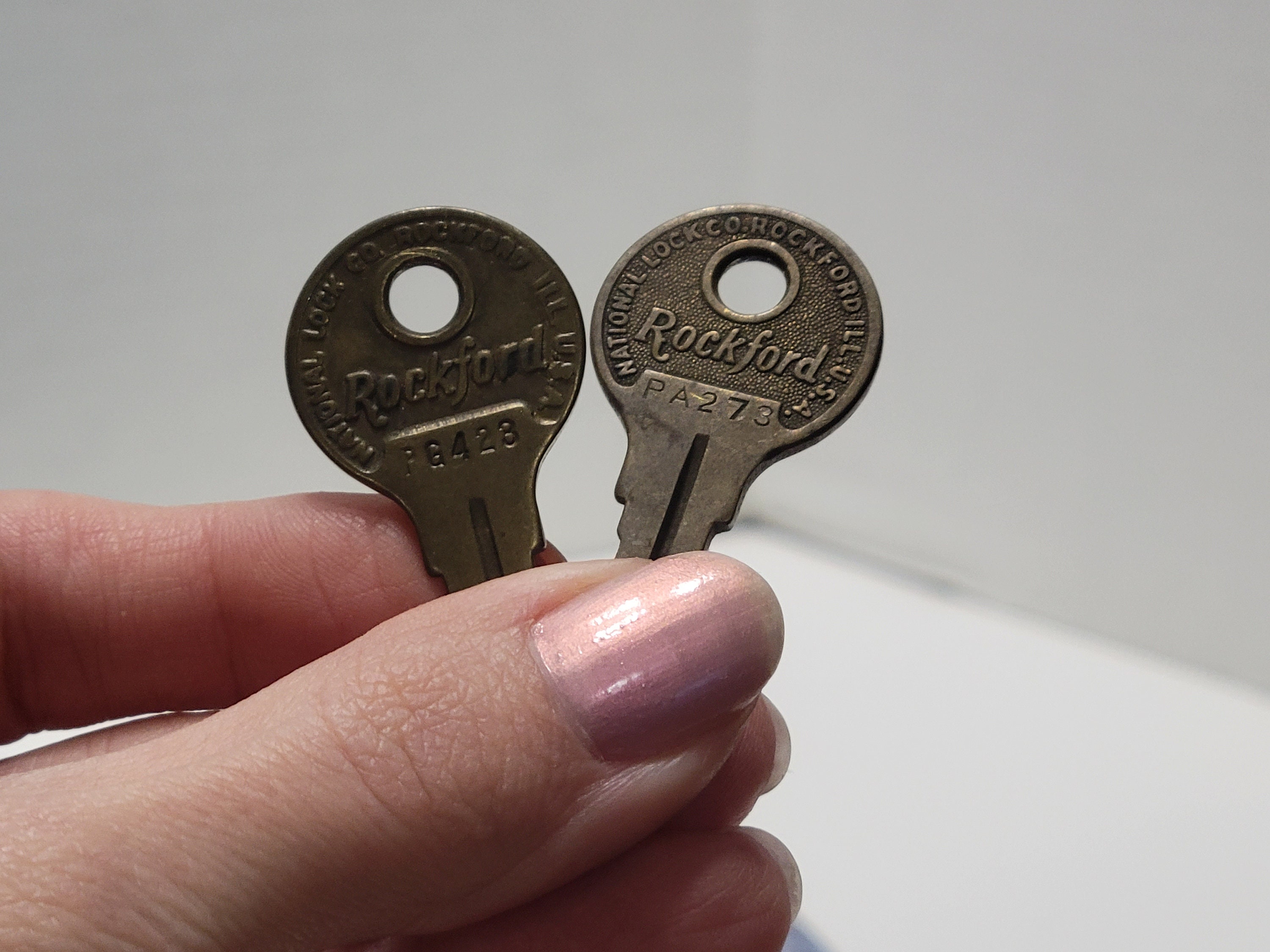 Pair Vintage Rockford Flat Keys | Etsy