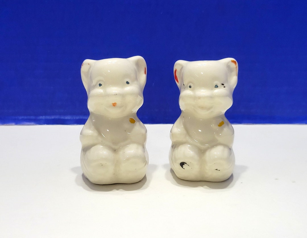 Vintage Shawnee White Bear Salt and Pepper Shakers Set - Etsy