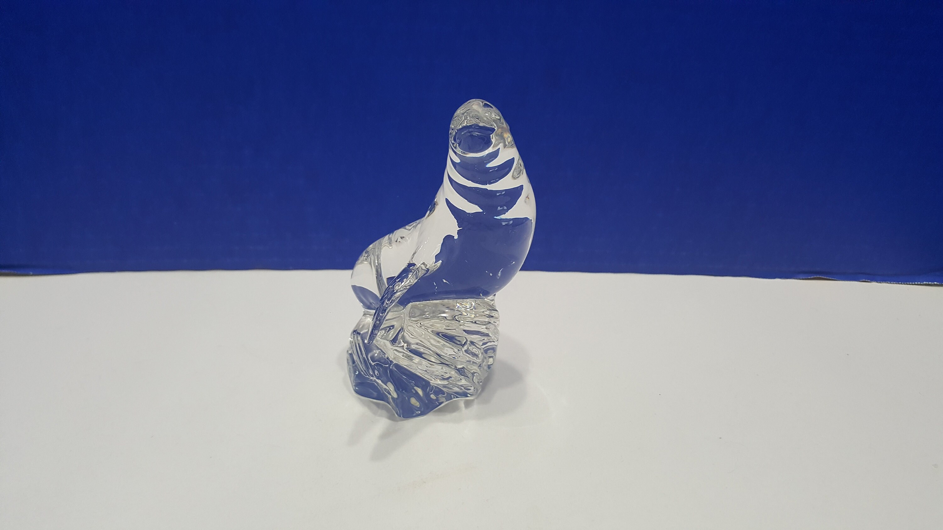 Vintage Princess House Walrus Figurine Lead Crystal