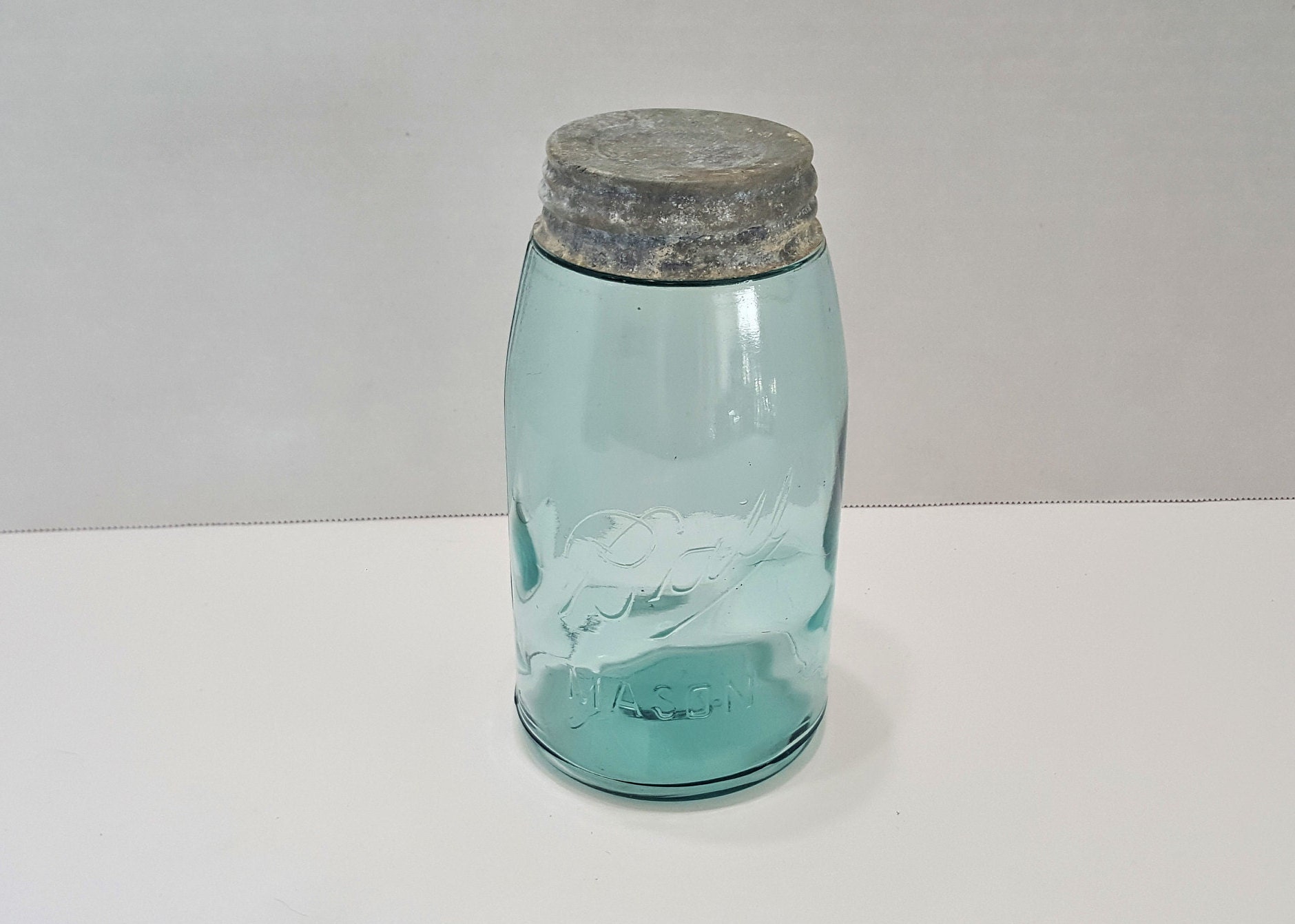 Blue Ball Mason Jar Slope Shoulder Quart Jar with Zinc Lid