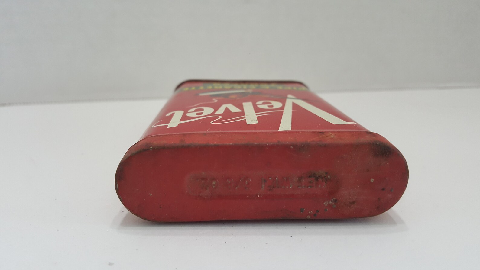 Vintage Red Velvet Tobacco Tin Collectible Tobacciana | Etsy