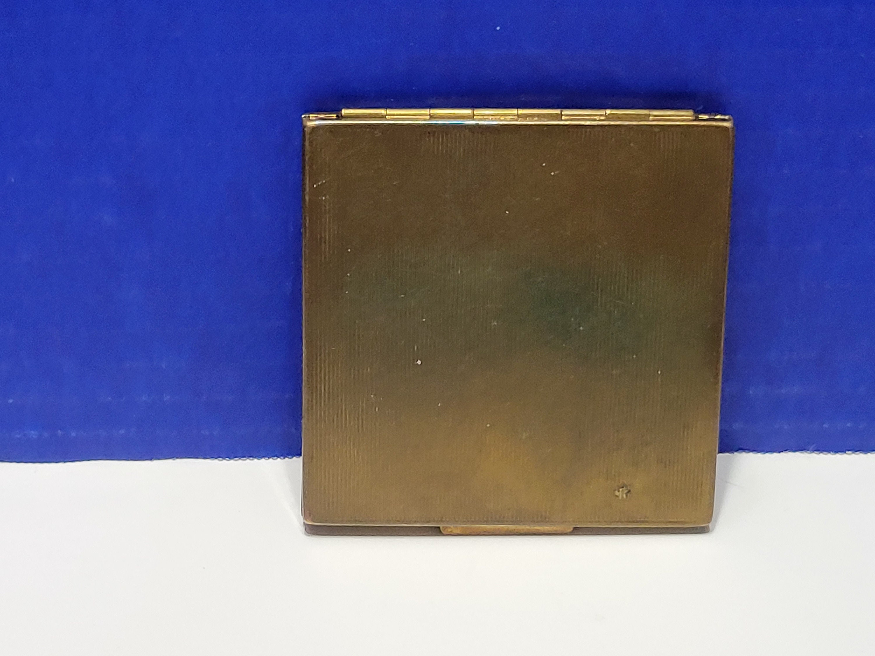 Vintage Gold Powder Compact with Mirror Inside Rex Fifth Avenue