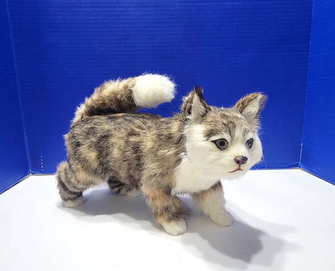 Vintage Stuffed Realistic Cat Replica - Etsy